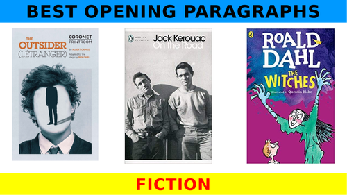 Best Opening Paragraphs in Fiction - GCSE Creative Writing | Teaching ...