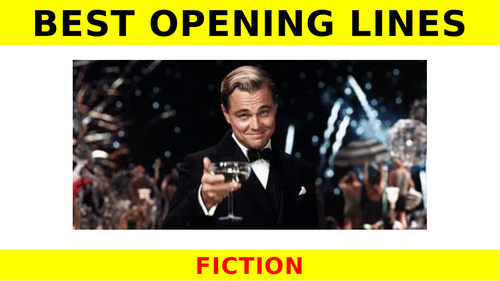 Best Opening Lines in Fiction - GCSE Creative Writing | Teaching Resources