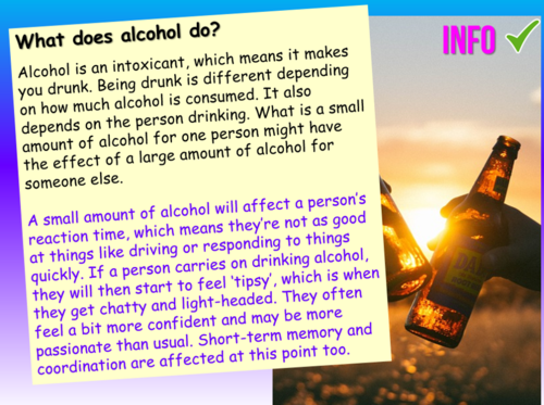Alcohol PSHE | Teaching Resources