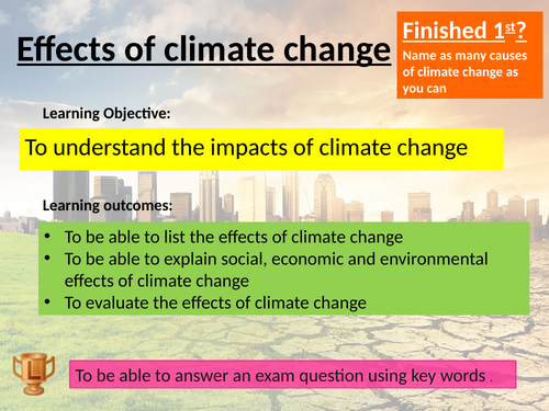 AQA Climate change GCSE set of lessons | Teaching Resources
