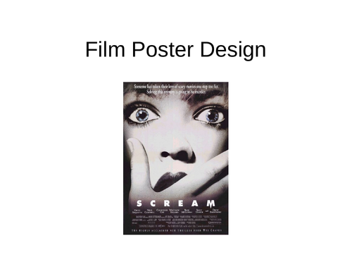 GCSE Photography Film Posters Assignment | Teaching Resources