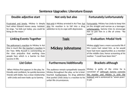 Sentence Upgrades | Teaching Resources