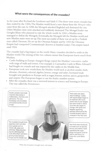 6. The Effects of the Crusades | Teaching Resources