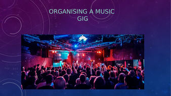 Organising a Music Gig/Show | Teaching Resources