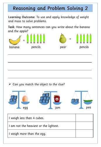 Weight and Mass - Year 1 - White Rose Maths | Teaching Resources