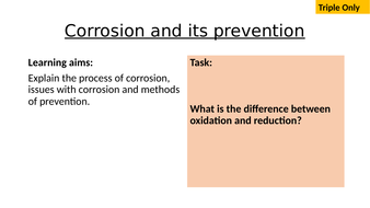 AQA C15.1 Rusting | Teaching Resources