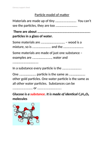 Activate 1 Matter:The particle model Year 7 KS3 chemistry (non ...