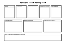 Persuasive Writing - Planning Sheet | Teaching Resources