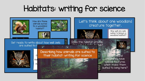 Habitats: writing for science | Teaching Resources