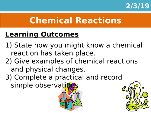 Chemical Reactions Lesson | Teaching Resources