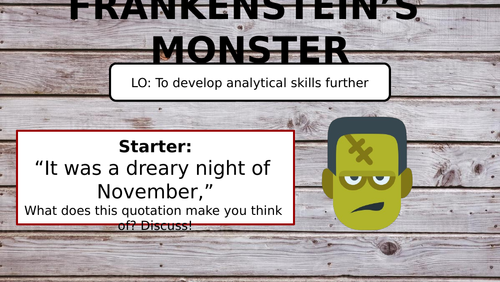 Frankenstein Chapter 5 | Teaching Resources