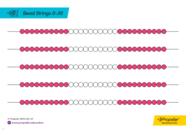 Number Bead Strings 0 - 30 | Teaching Resources
