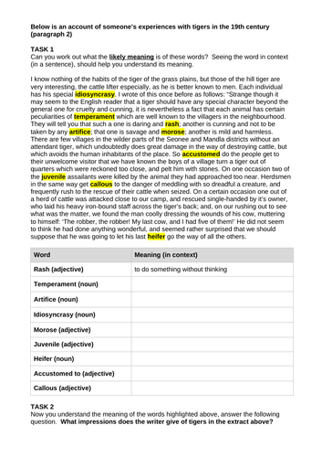 Reading Non-fiction - Eduqas GCSE English Language Component 2 Section ...
