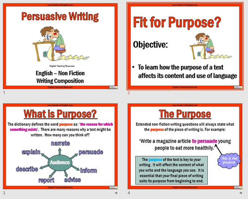 Persuasive Writing - Unit of Work | Teaching Resources