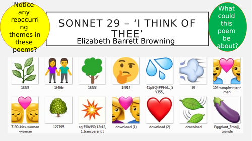 Sonnet 29 - I think of thee. Love and relationships poetry - engaging ...