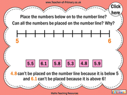 Decimal Tenths on a Number Line - Year 4 | Teaching Resources