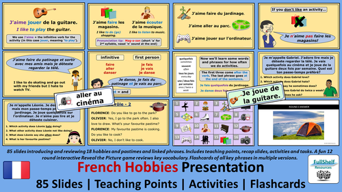 French Hobbies Les Passe-Temps | Teaching Resources