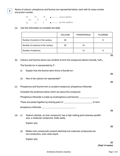 Giant Ionic Structures Teaching Resources