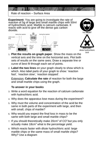 GCSE Chemistry C8 Rates and Equilibrium AQA (Entire topic) | Teaching ...