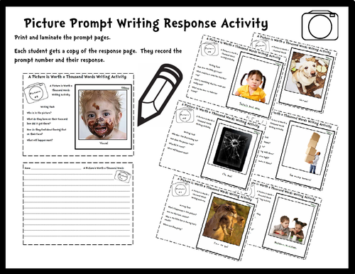 Reusable Picture Prompt Writing Center | Teaching Resources