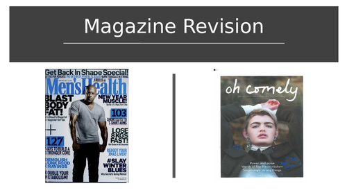 Media Studies A Level Magazine Revision AQA | Teaching Resources