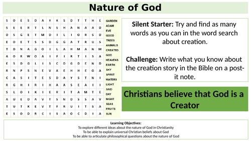 The Nature of God AQA Lesson | Teaching Resources