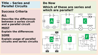 Comparison between series and parallel circuits | Teaching Resources