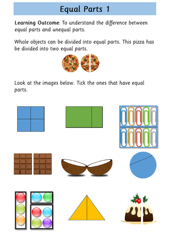 Halves and Quarters - Fractions - Year 2 | Teaching Resources