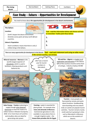 Hot Desert Summary Sheets - Opportunities and Challenges in the Sahara ...