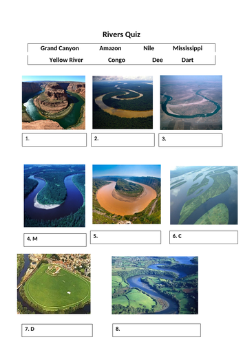 Low ability Meanders and Oxbow Lakes | Teaching Resources