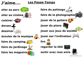 French Hobbies Worksheets (Les Passe-Temps) | Teaching Resources