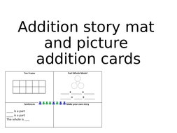 Addition story mat and picture cards | Teaching Resources