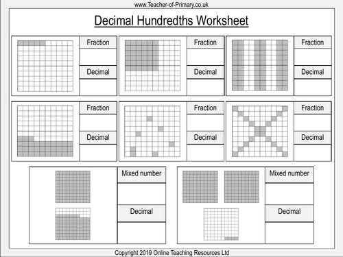 Decimal Hundredths - Year 4 | Teaching Resources