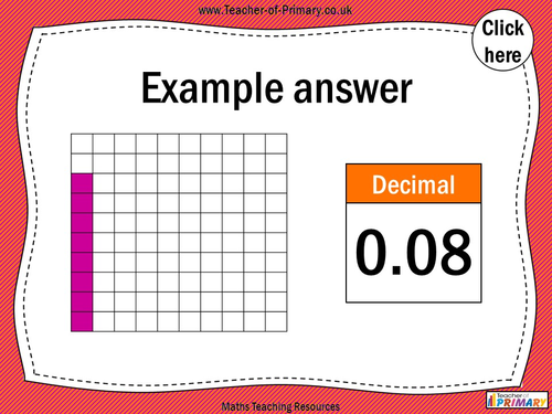 Decimal Hundredths - Year 4 | Teaching Resources