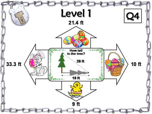 Pythagorean Theorem Game: Geometry Escape Room Easter Math Activity ... Pythagorean Theorem Game: Geometry Escape Room Easter Math Activity ...