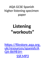 New GCSE Spanish Listening practice | Teaching Resources