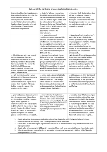 Component 3 - Global Politics - Global governance: Human rights ...