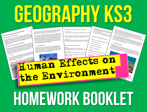 Humans + Environment Homework Booklet | Teaching Resources