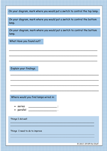 Current Electricity - Switches in Series and Parallel Circuits KS3 ...