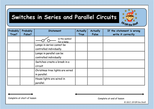 Current Electricity - Switches in Series and Parallel Circuits KS3 ...
