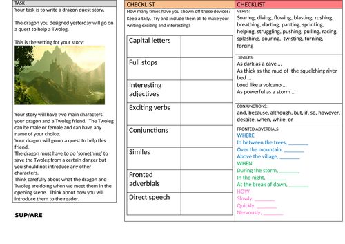 The Snow Dragon - complete English unit | Teaching Resources
