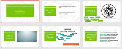 OCR A Level Philosophy and Ethics: Meta-Ethical Theories Unit - Lessons ...
