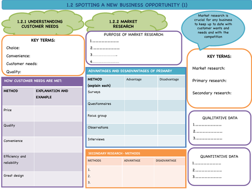 Edexcel Business (9-1) 1.2 Spotting a new business opportunity ...
