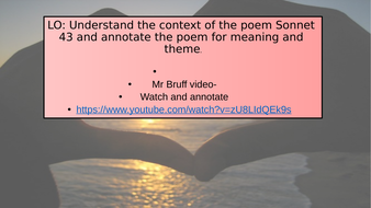 Sonnet 43 Elizabeth Browning Analysis | Teaching Resources