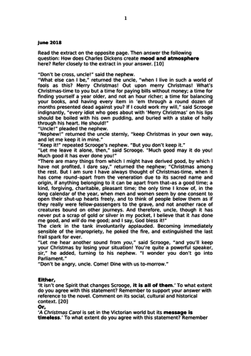 GCSE English Literature Unit 2: A Christmas Carol: PREDICTED QUESTIONS ... GCSE English Literature Unit 2: A Christmas Carol: PREDICTED QUESTIONS ...