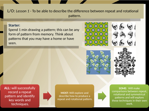 KS3 Art Patterns - Powerpoint & workbook | Teaching Resources