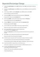 Repeated Percentage Change/Compound Interest Maths Worksheet and ...