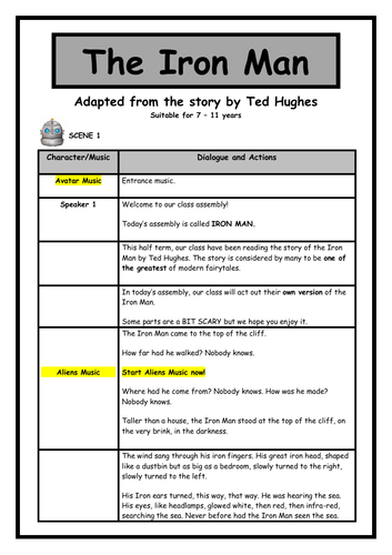 Iron Man - Class Assembly | Teaching Resources