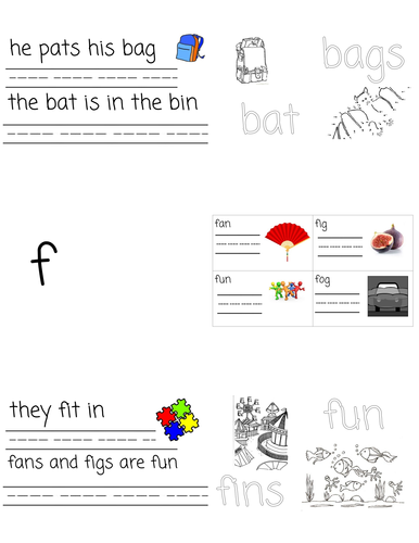 Phonics Set 1 Read Write Inc for KS1 A M S D I N P G O C K U B F E L H ...