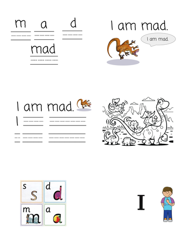 Phonics Set 1 Read Write Inc for KS1 A M S D I N P G O C K U B F E L H ...